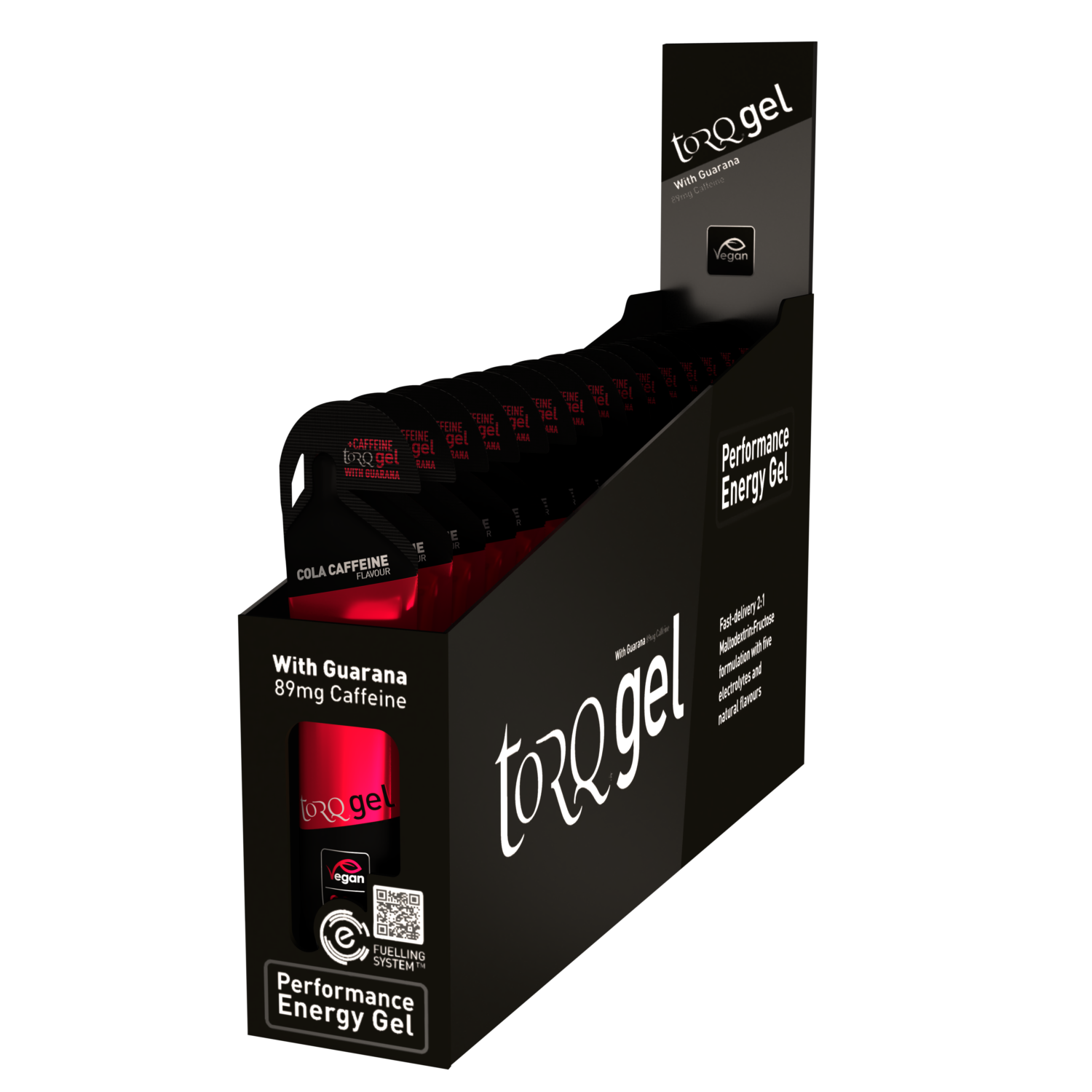 Cola Caffeine Energy Gel Box (15 st) (with Guarana) - E-Power